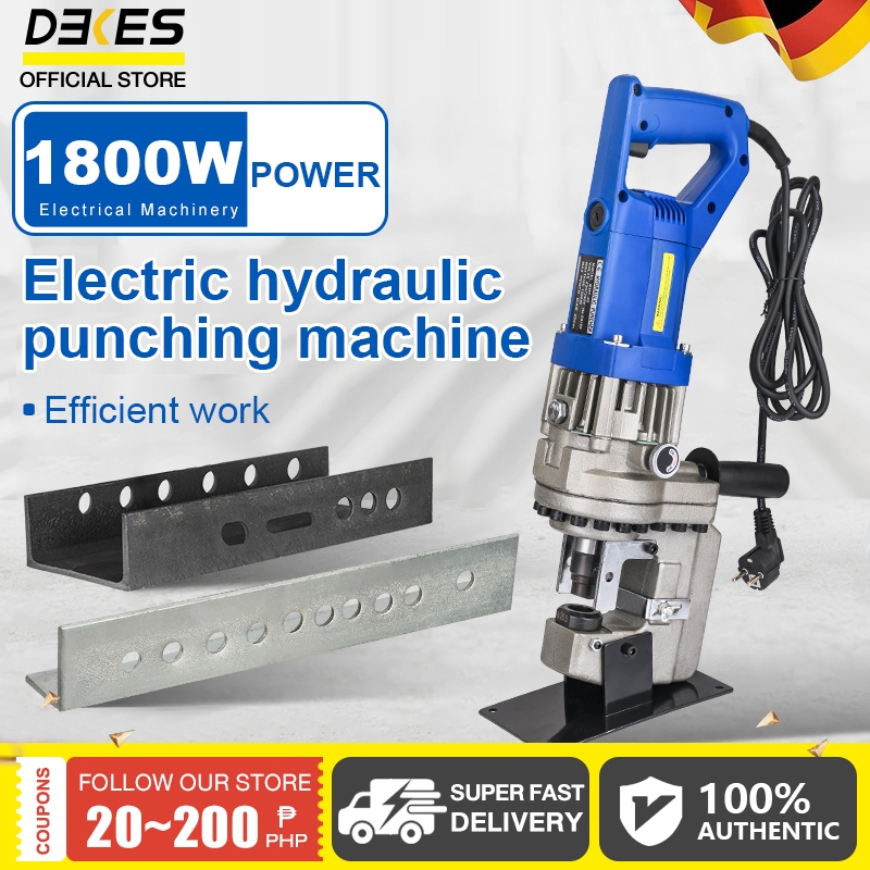 DEKES Portable Electric hydraulic punching machine，Channel Steel Flat ...