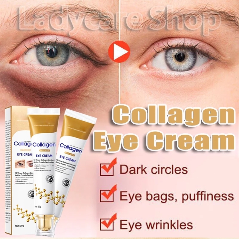 Collagen Eye Cream Eyebags Remover Cream Eye Care For Dark Circles Anti ...