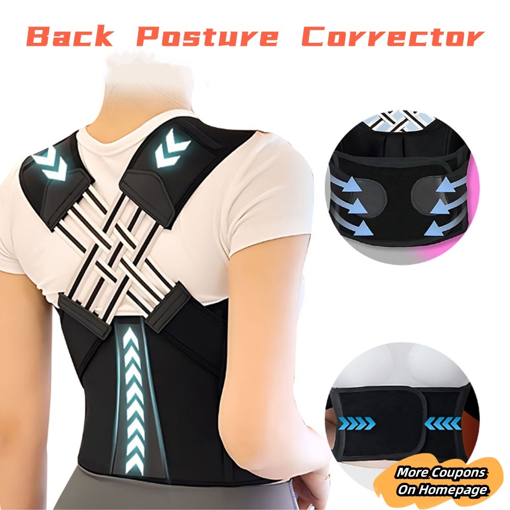 Back Brace Posture Corrector for Lumbar and Shoulder Support for ...