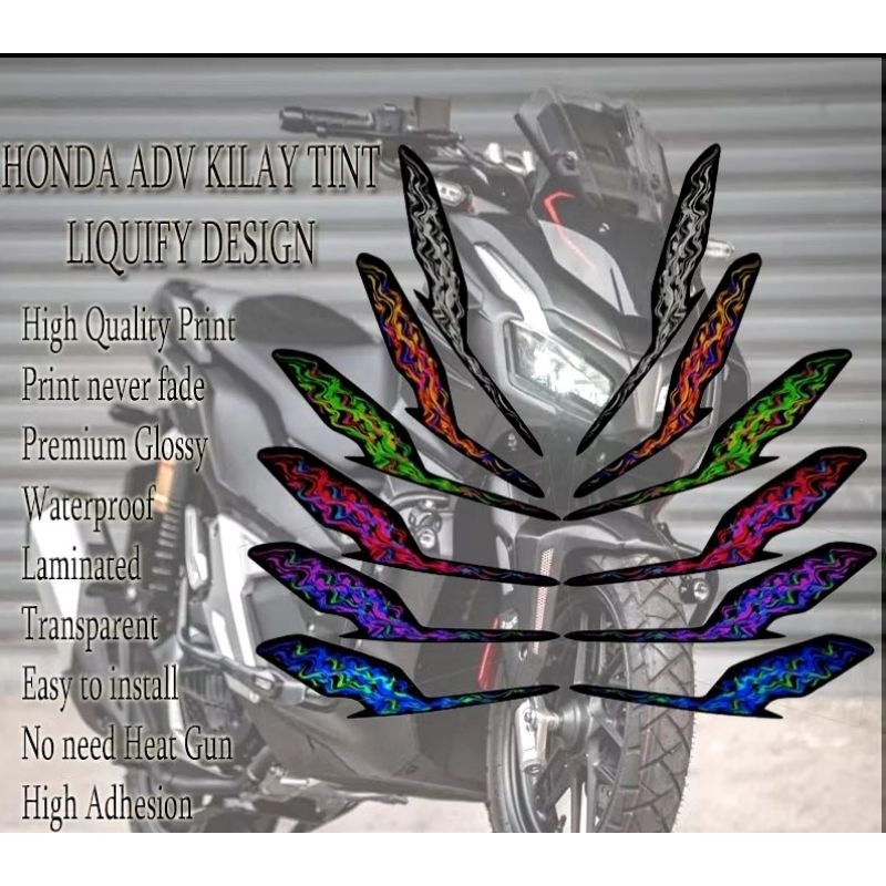 Honda ADV 150 Kilay Transparent Sticker / Honda ADV 150 Accessories ...