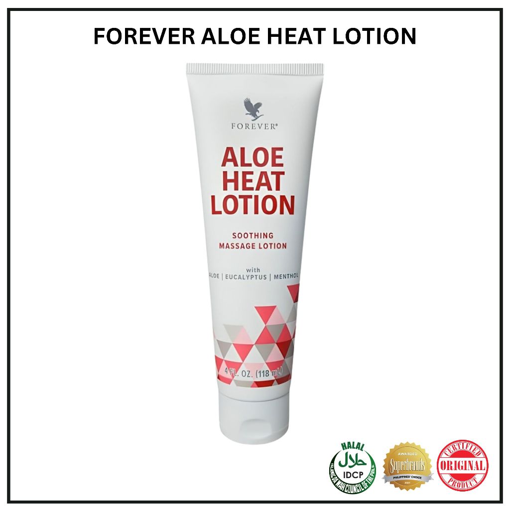 Forever Aloe Heat Lotion Soothing Massage Lotion (New Packaging ...