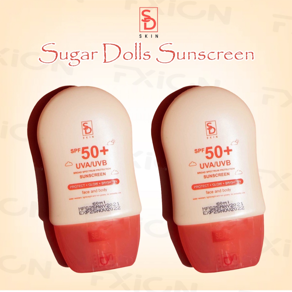 Sugar Dolls Skin Sunscreen SPF50+ Facial Skin 60ML | Shopee Philippines