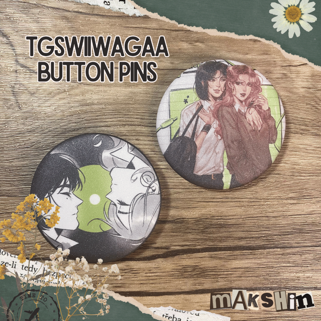 TGSWIIWAGAA Mitsuaya Button Pins | Shopee Philippines