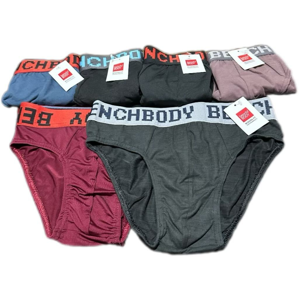 Men's high quality solid color cotton briefs 6/12PCS(random color ...