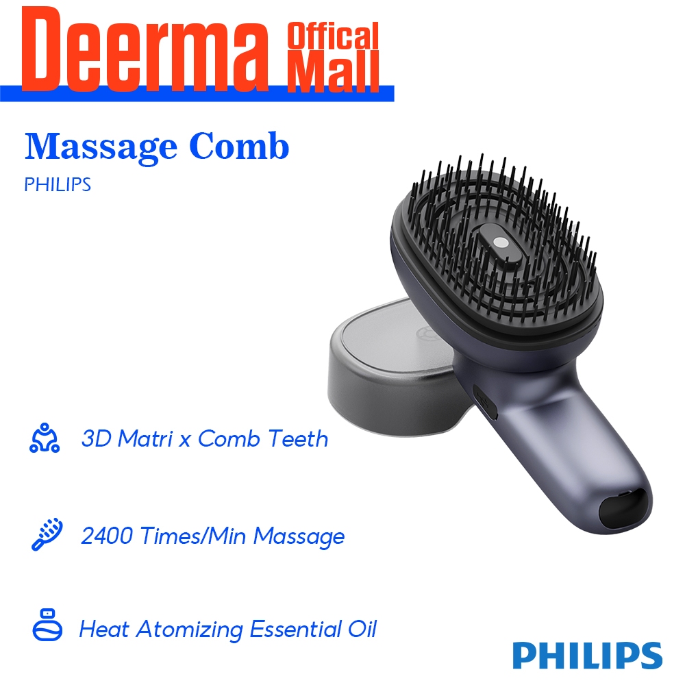Philips Head Massage Comb Head Massager Scalp Smart Massage Comb Hair ...