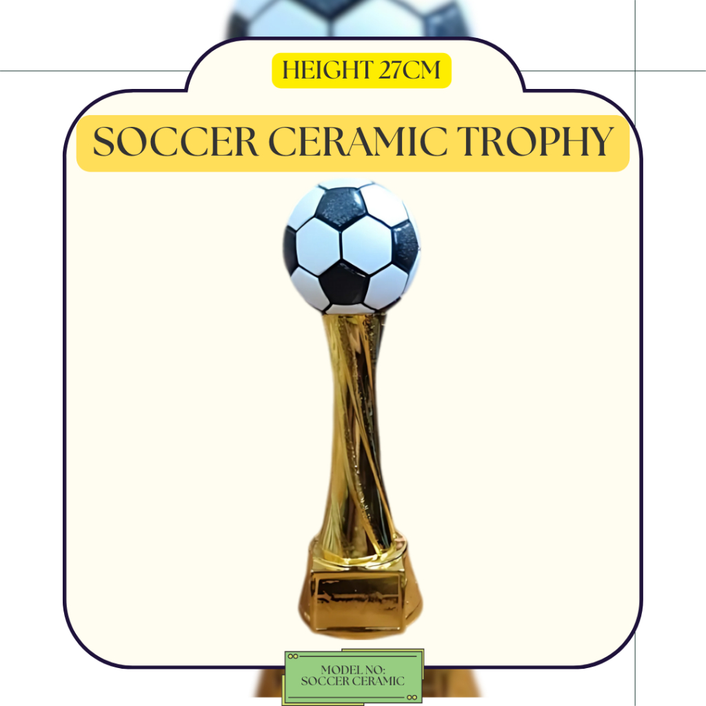 Universal Soccer Ball Gold Trophy Height 27cm( Customize Available ...
