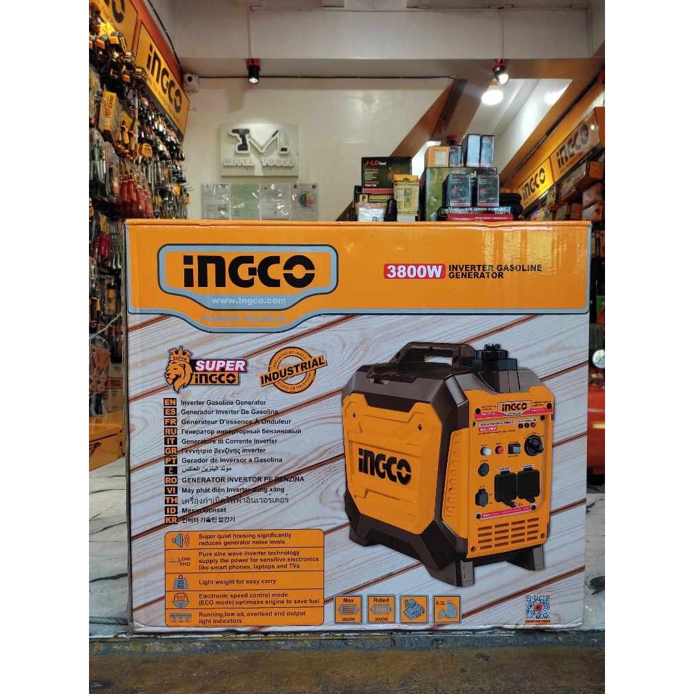 Brand New INGCO INVERTER GENERATOR SILENT TYPE 3800W 4.0KVA | Shopee ...
