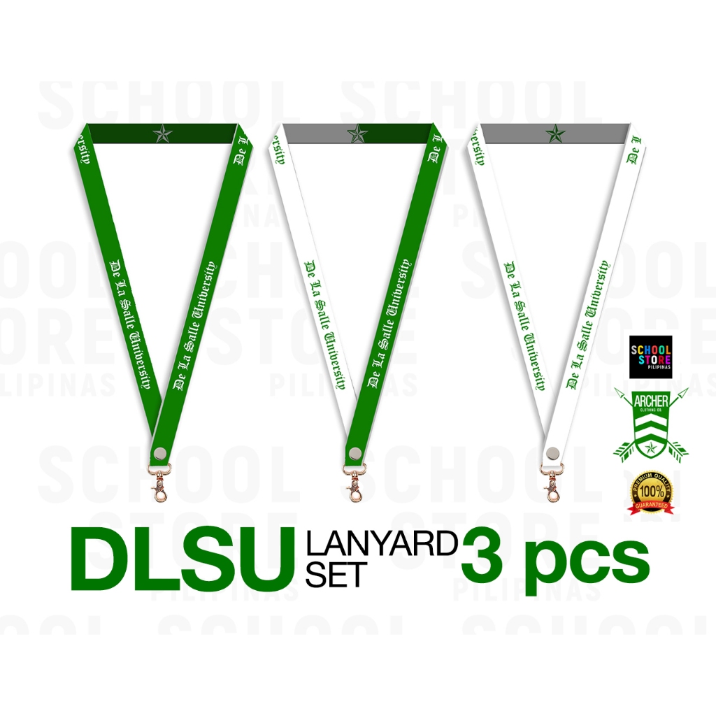 DLSU 3 pcs LANYARD SET - De La Salle University 3pcs Lanyard Set ID ...