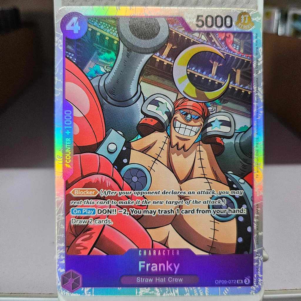 One Piece TCG [ENGLISH] OP09-072 SR Franky [ENGLISH VERSION] | Shopee ...