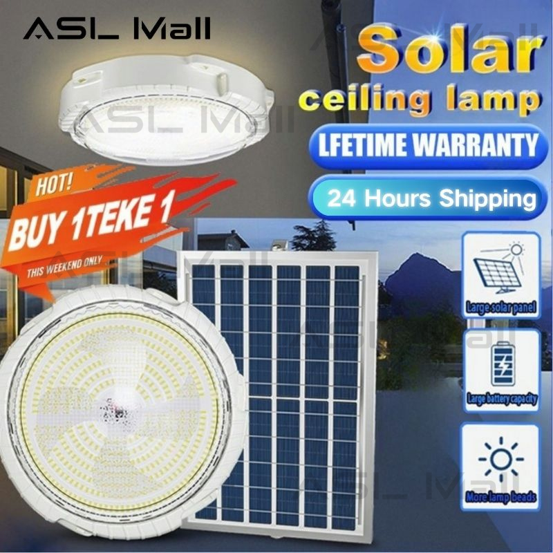 ASL Solar Light Indoor Light LED Solar Ceiling Light Waterproof With ...