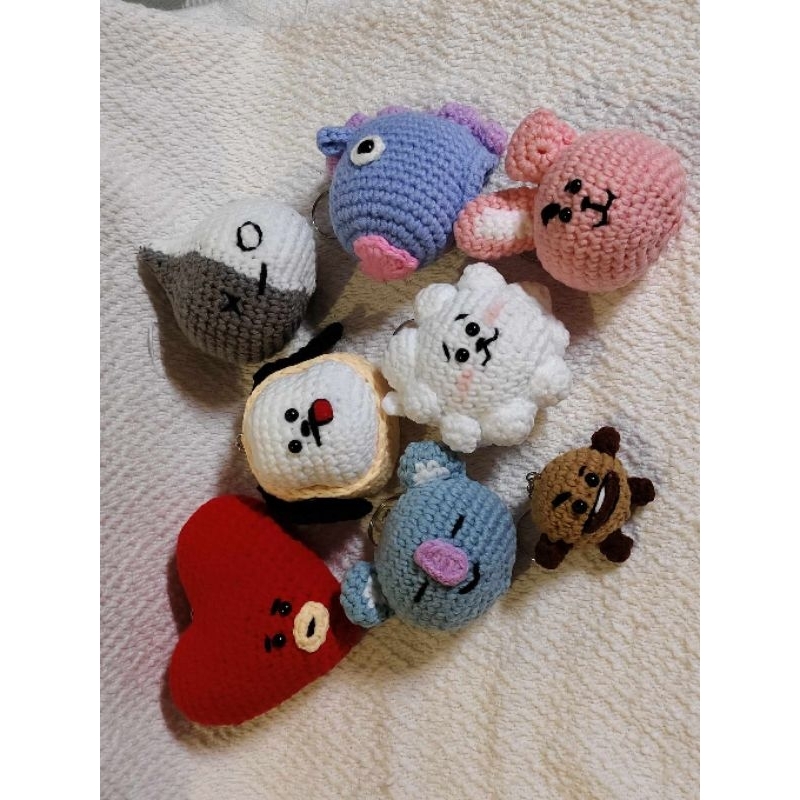 BT21 CROCHET KEYCHAINS | LACKIECOLLECTIONYARN | Shopee Philippines