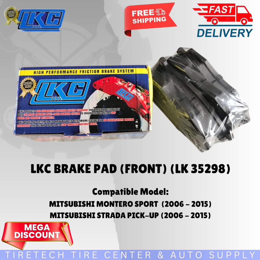 Brake Pad Front LKC Mitsubishi Montero/Strada LK35298 4PCS | Shopee ...