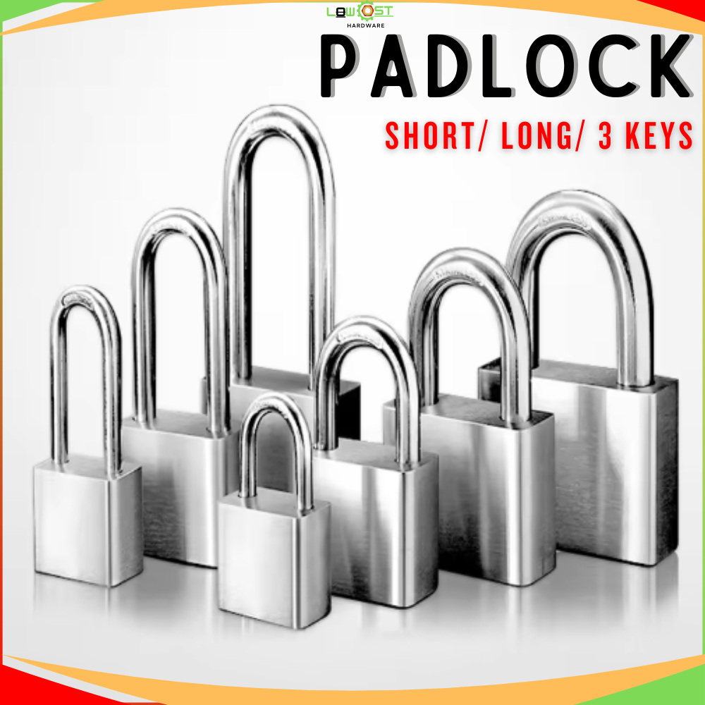 Home Padlock 30mm 40mm 50mm 60mm Chrome Plated Padlock Home Security ...