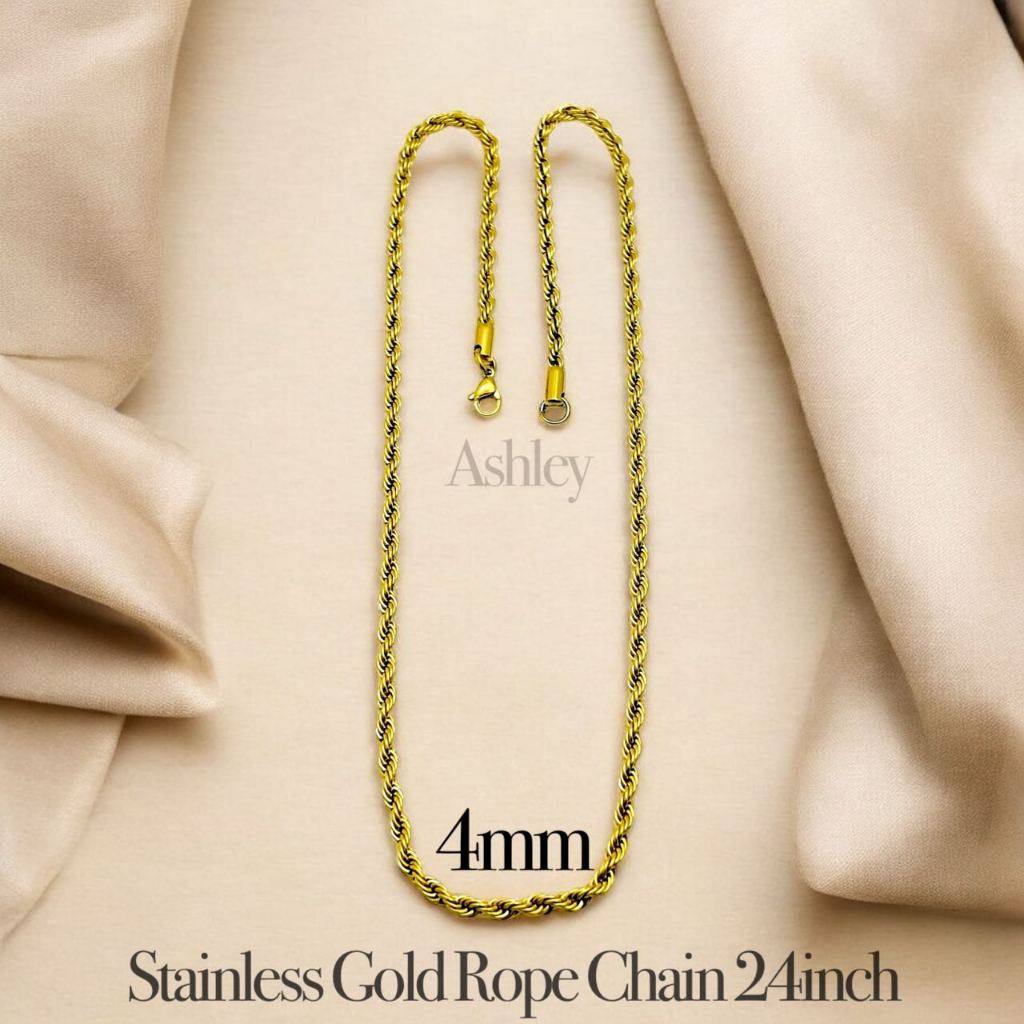 Stainless Gold Chain Lubid 24inch 22inch 18inch14inch for kids and ...