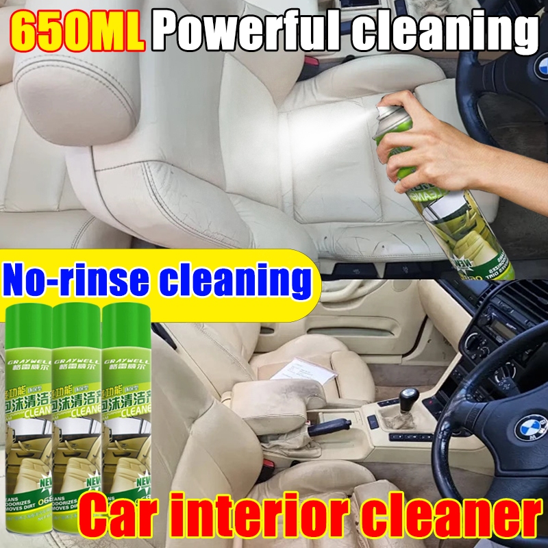 【2025】Car interior cleaner foam cleaner spray car wash cleaning multi-purpose cleaner car wash ...