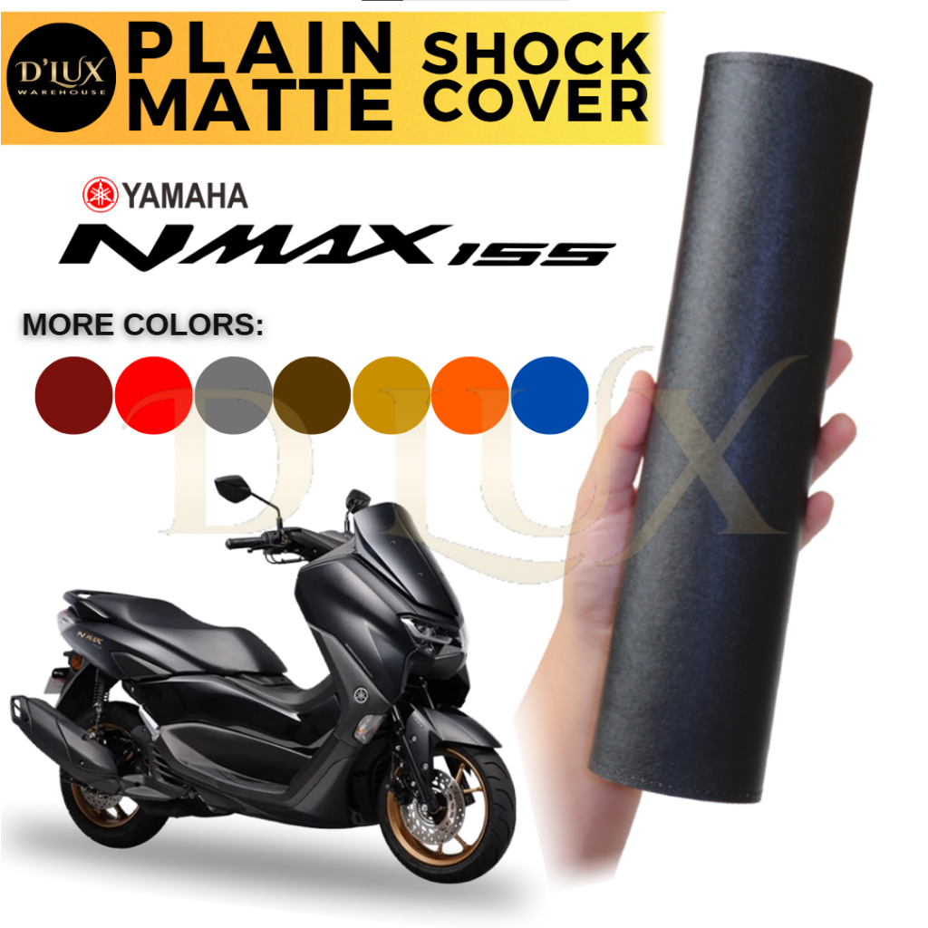 Nmax PLAIN MATTE SHOCK COVER LEATHER - HIGH QUALITY LEATHER | DLUX ...