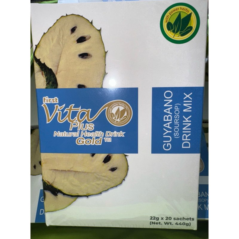 First Vita Plus Guyabano Gold Drink Mix Natural Health 20 Sachets! | Shopee Philippines