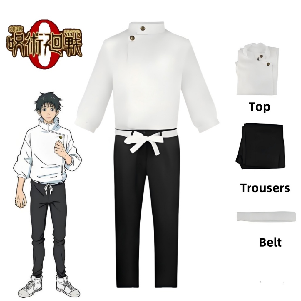 Anime Jujutsu Kaisen Yuta Okkotsu Cosplay Costume Uniforms Tops Pants ...