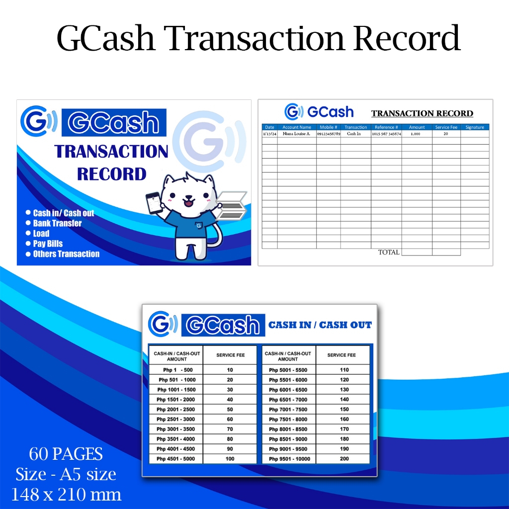 Gcash Transaction Record Book | Shopee Philippines