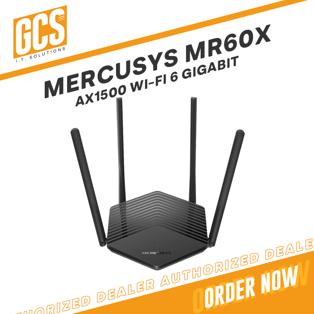 Mercusys MR60X AX1500 WiFi 6 Gigabit Router | Shopee Philippines