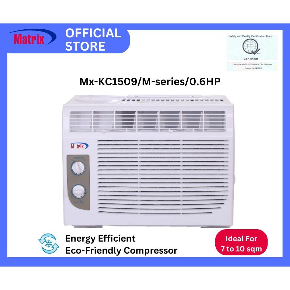 Matrix Shopee/ MX-KC1509 0.6HP / M-Series / inverter Quality / Window ...