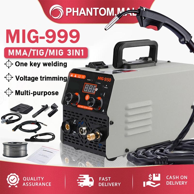 Portable Welding Machine MIG-999 Welding Machine MIG/TIG/MMA 3 IN1 DC ...