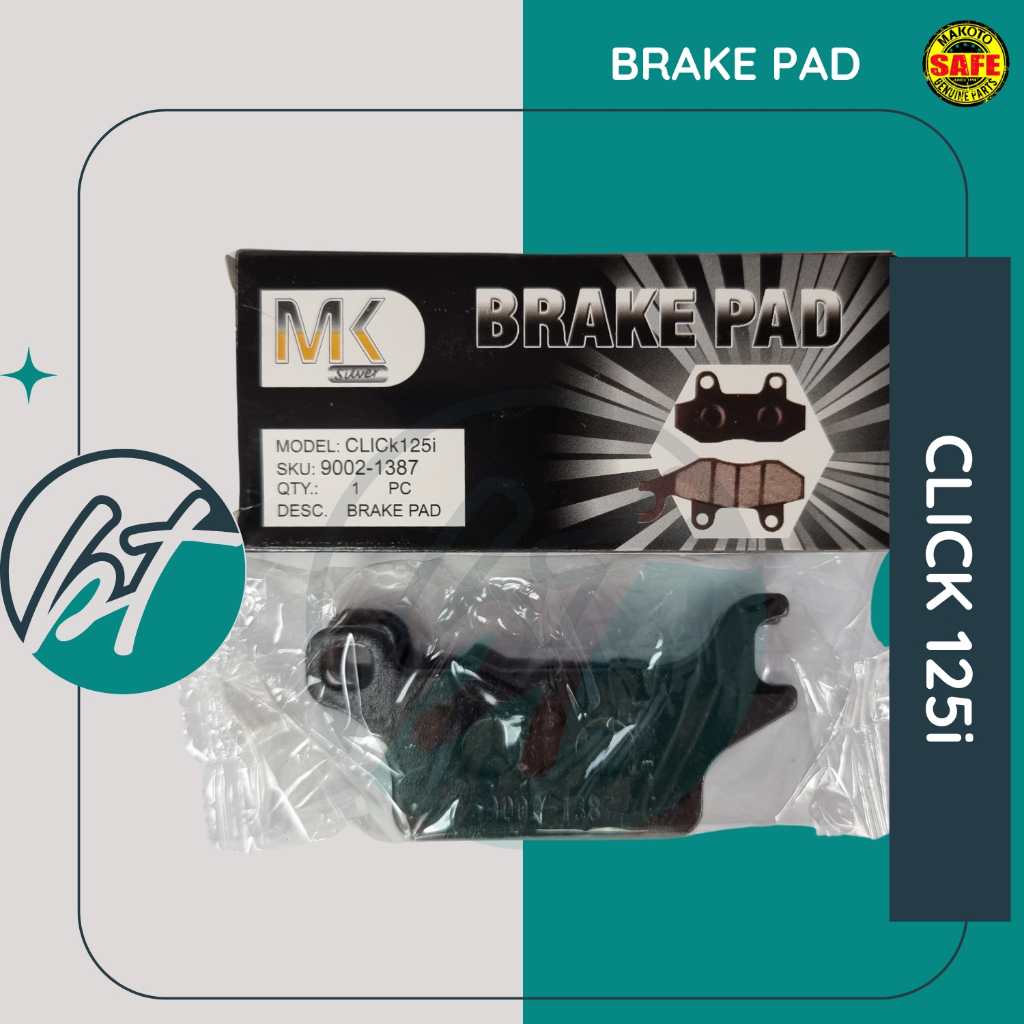 Makoto Silver | Brake Pad | CLICK 125i Front | Shopee Philippines