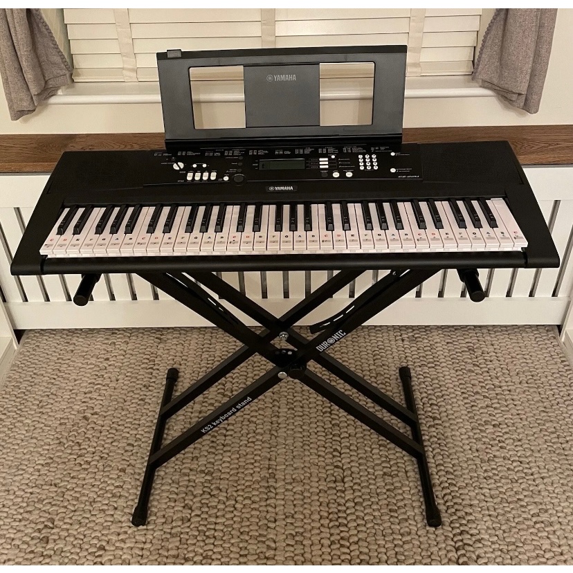 Yamaha EZ-220 Digital Keyboard and Duronic Stand - Excellent Condition ...
