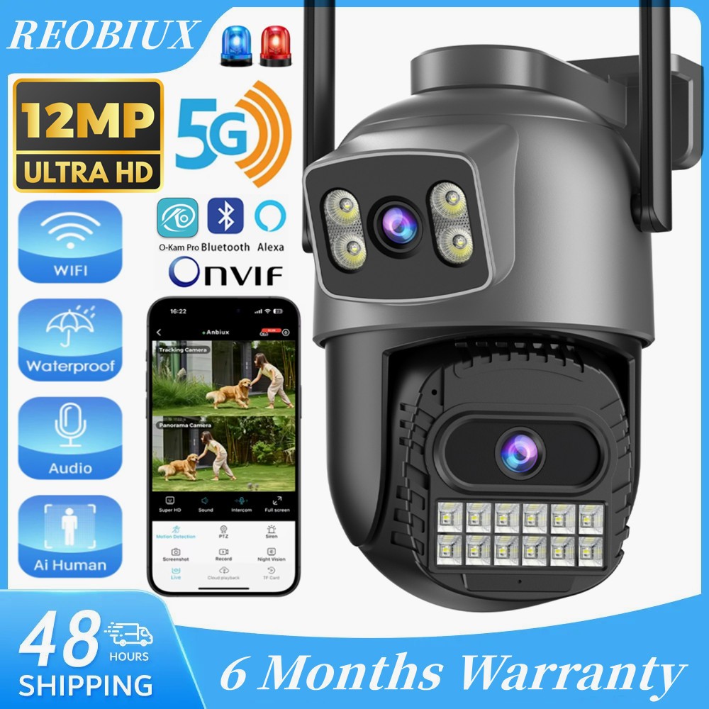 REOBIUX 12MP HD Wifi IP Camera Wireless Outdoor Waterproof Security ...