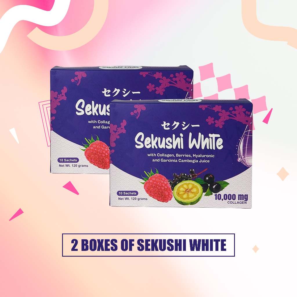 2 Boxes Sekushi White with Collagen | Shopee Philippines