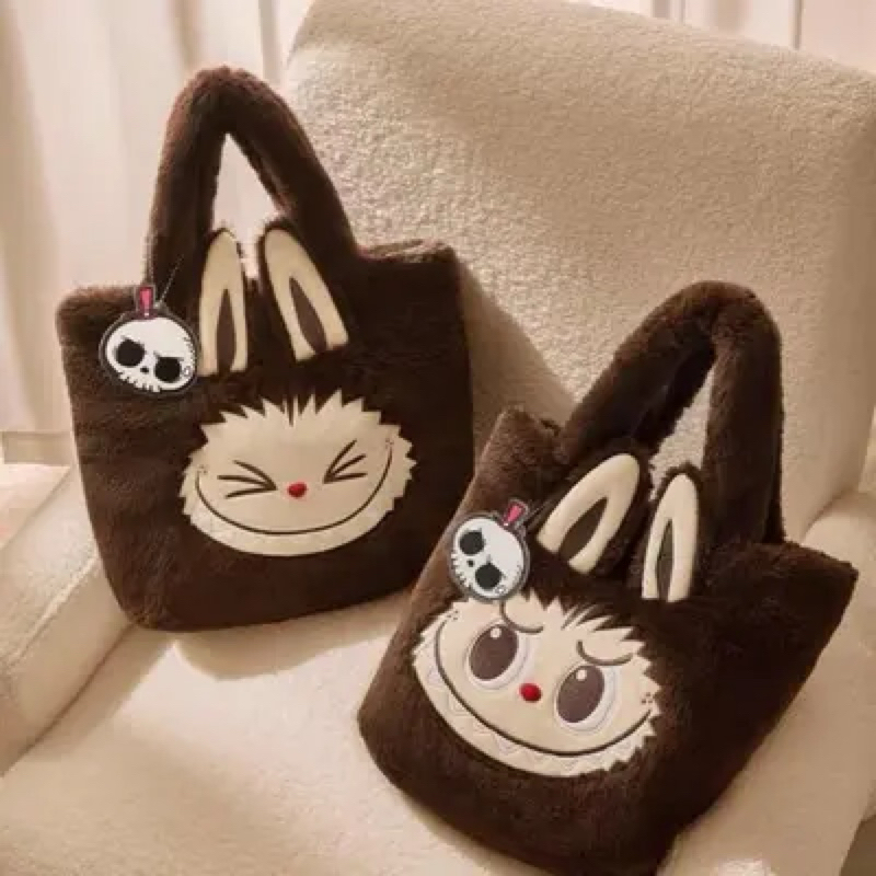 LABUBU REVERSIBLE TOTE BAG | CRY BABY BIG HEAD | LABUBU FLOWER BAG ...