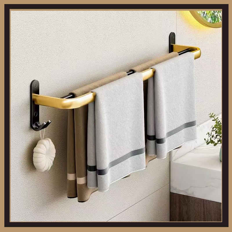 Bathroom Manager Black Towel Rack/Black Towel Rod/Gold Towel Rod ...