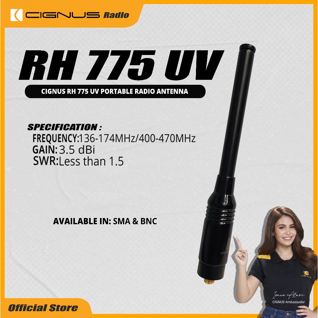 CIGNUS RH 775 UV PORTABLE RADIO ANTENNA | Shopee Philippines