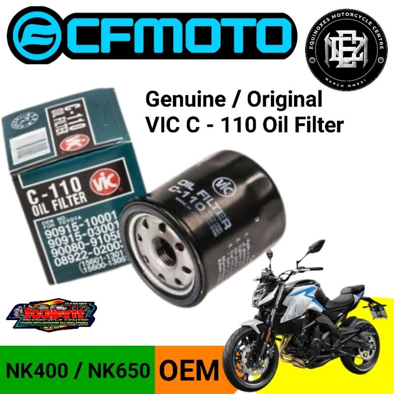 VIC C - 110 OIL FILTER NK400 NK650 650GT 700CLX ADV / SPORTS / HERITAGE ...