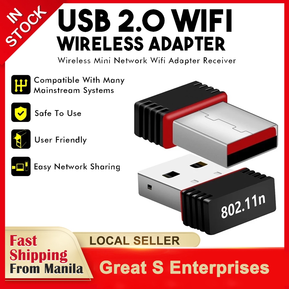 GSE USB 2.0 Wireless WiFi Adapter Dongle 300mbps 802.11n Mini WiFi Hotspot Fast Speed Lan Card ...