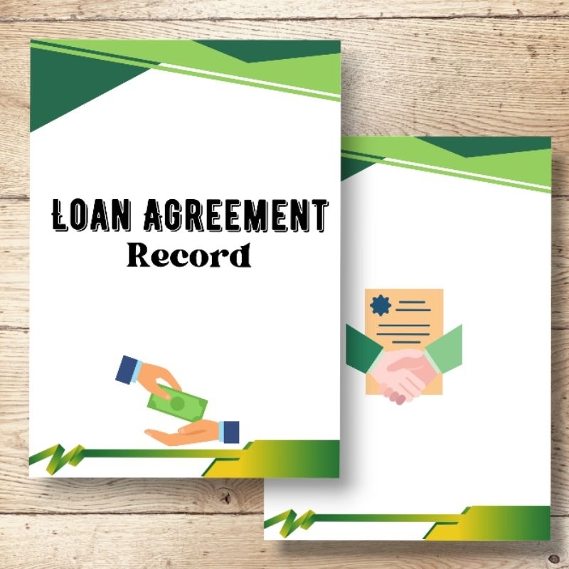 LOAN AGREEMENT RECORD NOTEBOOK A5-SIZE / CONTRACT AGREEMENT RECORD ...