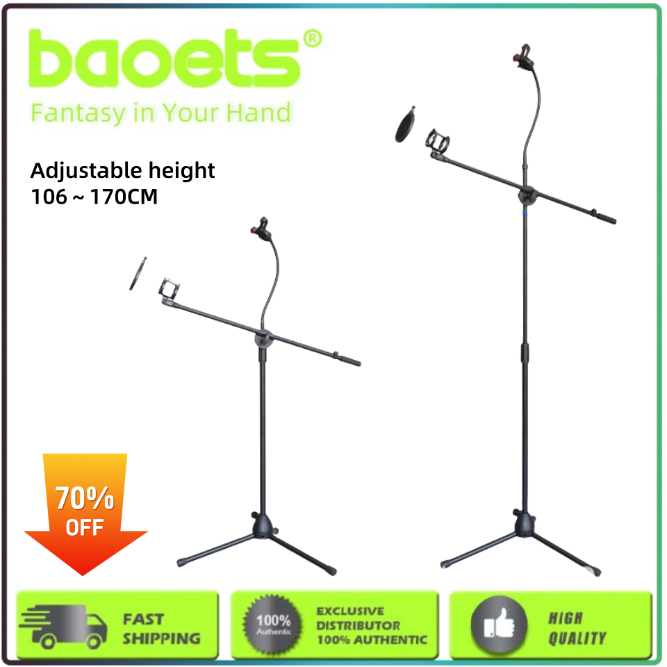microphone stand with phone holder heavy duty for videoke wireles mic ...