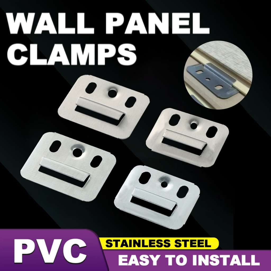 Fluted Panel Clip 100PCS 401 Stainless Steel WPC Wall Clip Ceiling ...