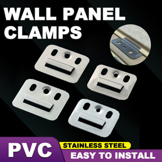 Fluted Panel Clip 100PCS 401 Stainless Steel WPC Wall Clip Ceiling ...