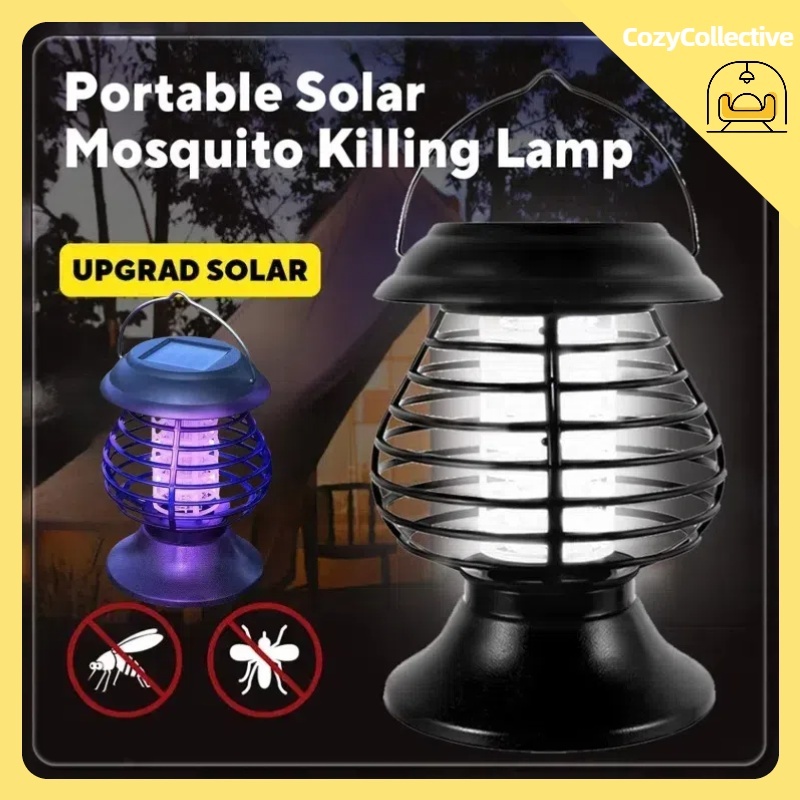 Solar Mosquito Insect Killer Lamp Automatic Light Sensor Lamp Hanging ...