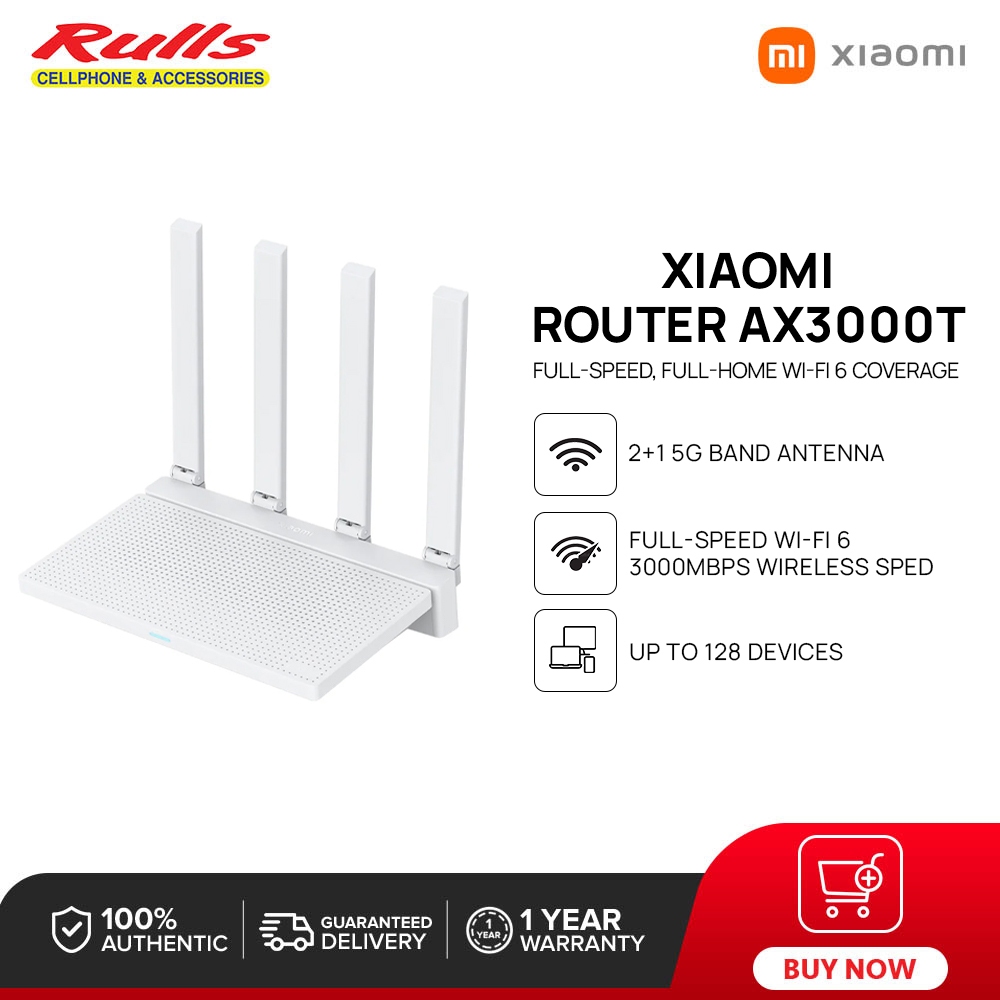 Xiaomi Router AX3000T | Full-speed Wi-Fi 6 | 2+1 5G Band Antennae | NFC ...
