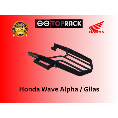 Moto Rack Honda Wave Alpha Gilas Bracket Box Brace Steel Bakal | Shopee ...