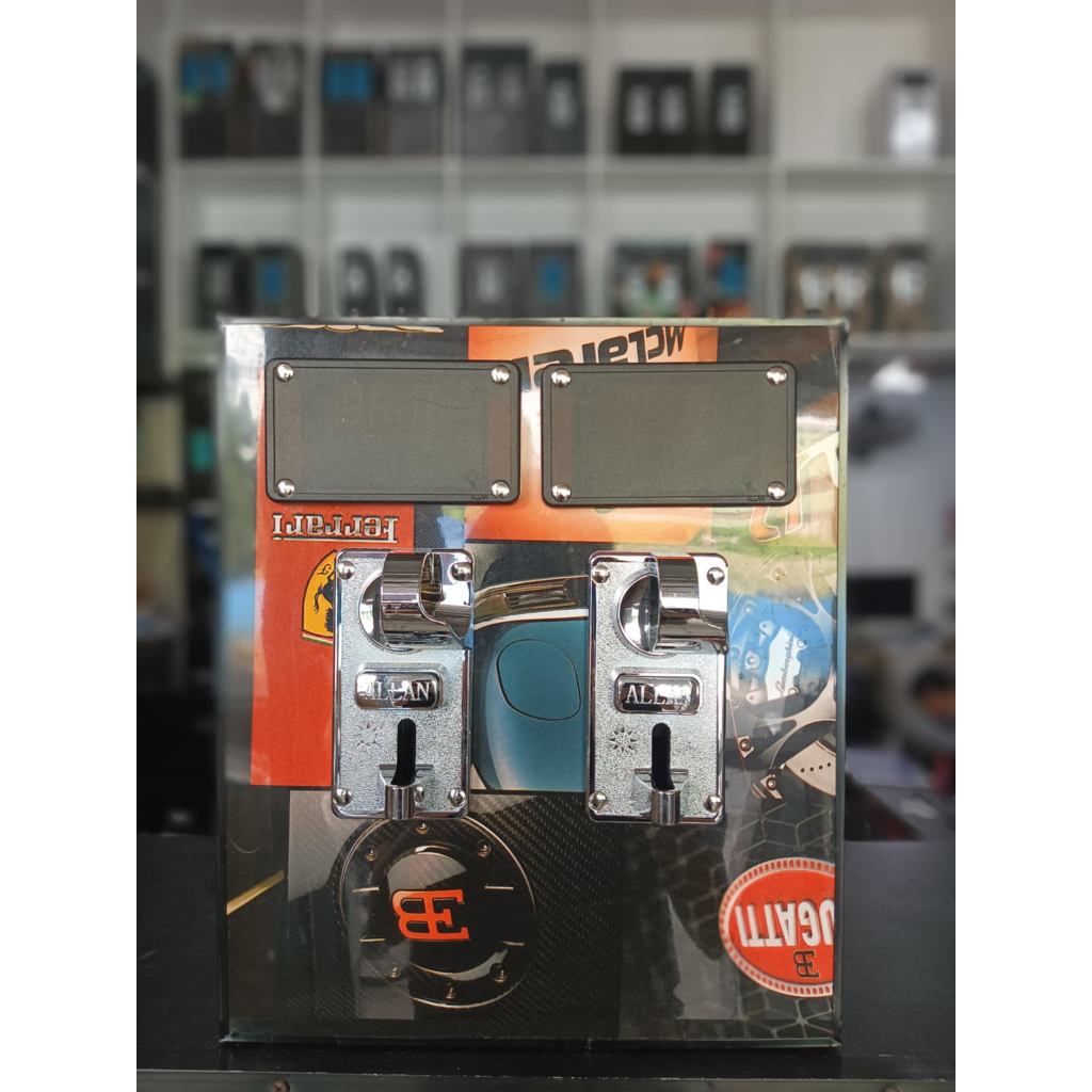 PISONET DUAL UNIVERSAL NEW TIMER COINBOX/ UNIVERSAL FOR 2 UNITS (WOOD ...