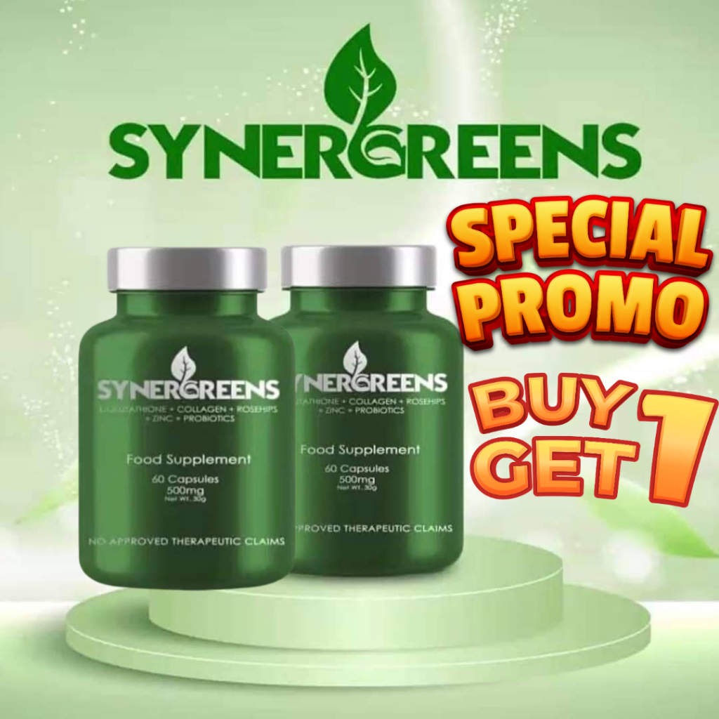 Synergreen Gluta Deluxe 60 Capsules with Glowing Effect L-Glutathione ...