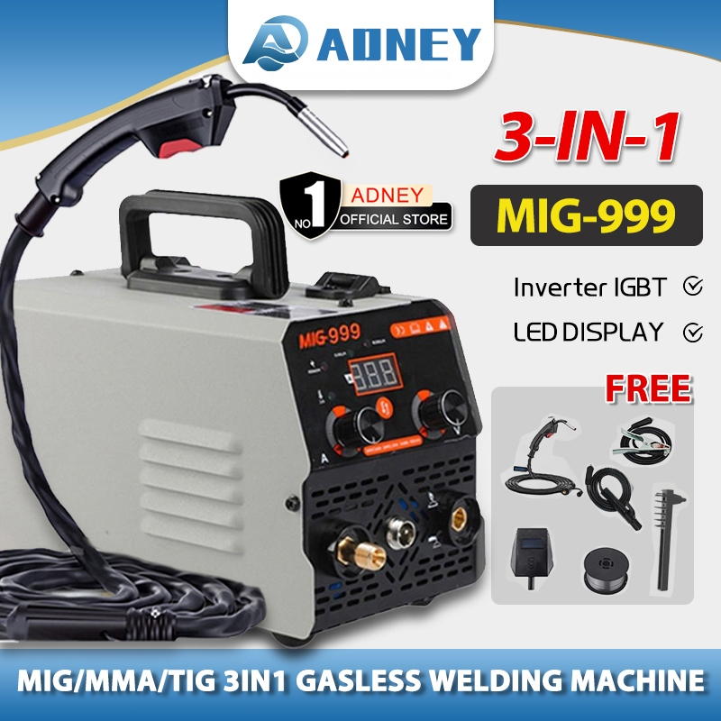 MIG Welding Machine Portable MIG IGBT Inverter MIG&MMA&TIG 3IN1 Gasless Welder | Shopee Philippines