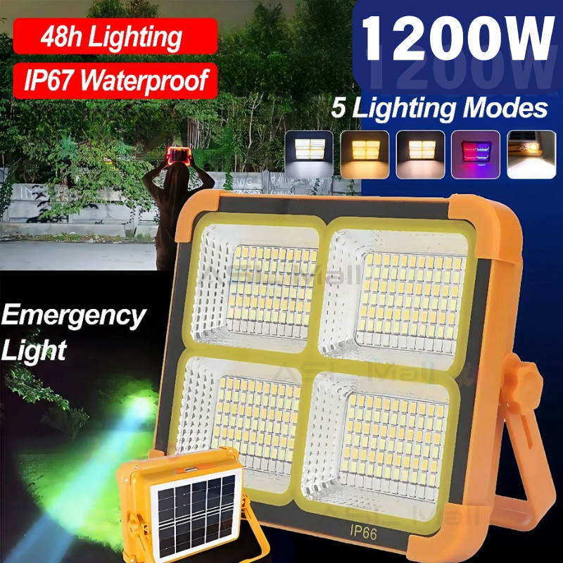 Solar Emergency Light with Power Bank Function Portable Outdoor Solar ...