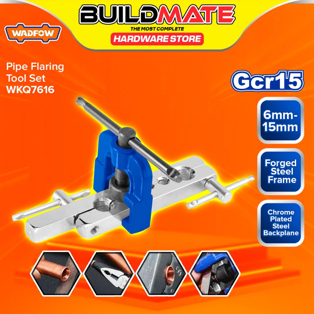 BUILDMATE Wadfow Pipe Flaring Tool Set 6-15mm Backplane Flare Tubes ...