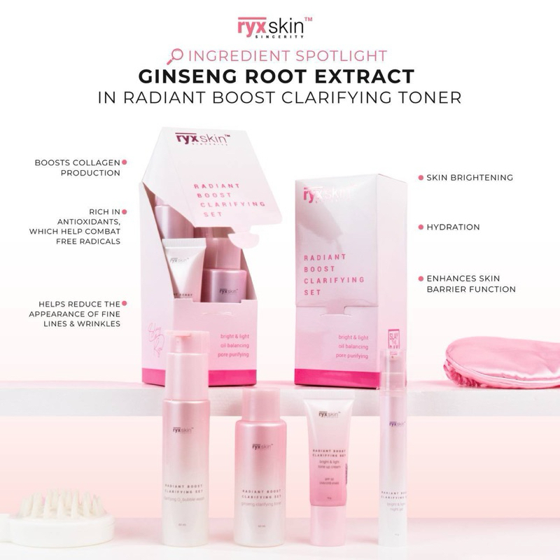 RyxSkin Sincerity Radiant Boost Clarifying Set | Shopee Philippines