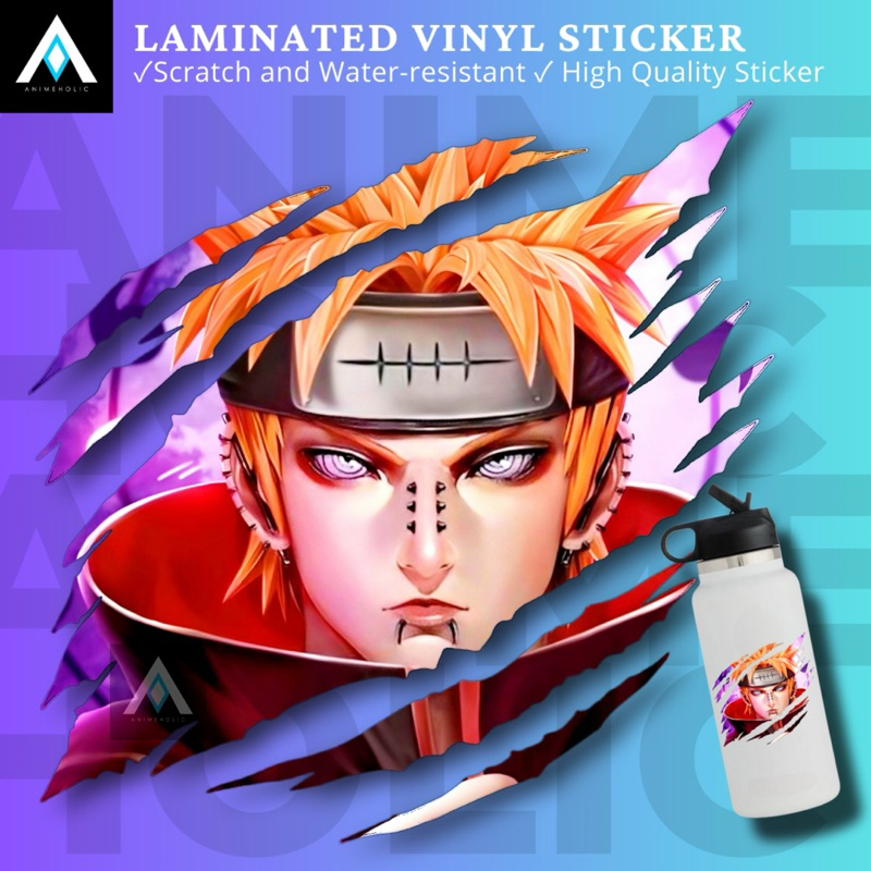 PAIN ‘NAGATO’ “SCRATCH STICKER” NARUTO ANIME STICKERS LAMINATED VINYL ...