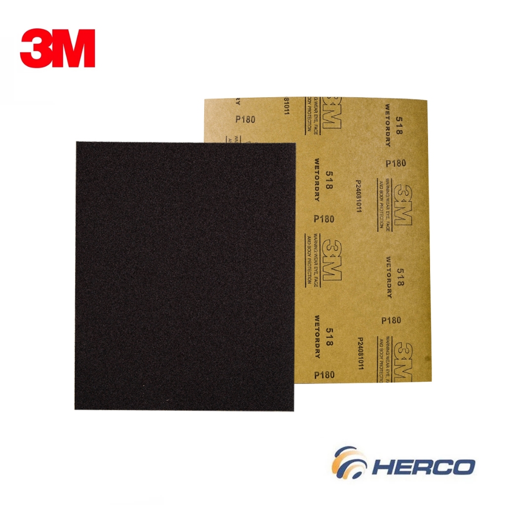 3M Sandpaper Wet and Dry P180 - 100pcs | Shopee Philippines